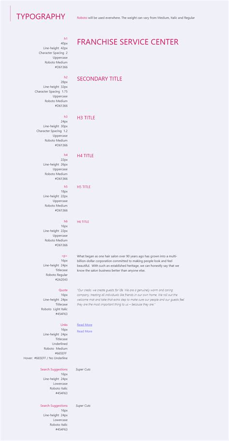 Visual Style Guide On Behance