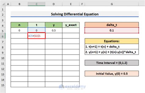 How To Solve Differential Equation In Excel With Easy Steps
