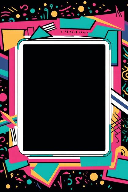 premium photo an image of a square frame on a black background