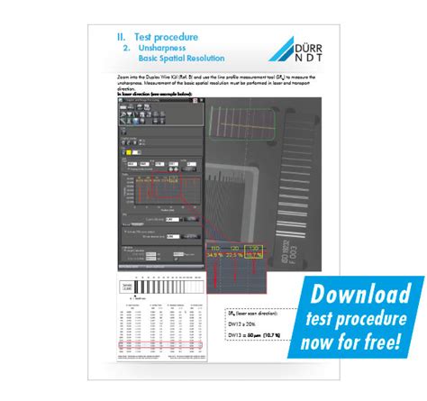 Cr Phantom Computed Radiography DÜrr Ndt