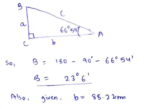 How To Solve A Right Triangle For Abc Right Triangles Start By Drawing The Figure