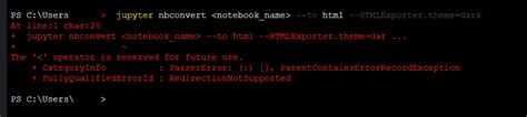 When I Download Jupyter Notebook Into Html As A Dark Mode User All The