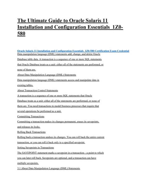 the ultimate guide to oracle solaris 11 installation and configuration