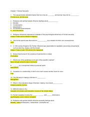 PHLS Questions Ch Pdf Chapter Human Sexuality The Sexual Double Standard Means That