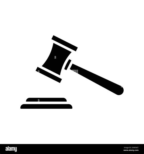 hammer of justice icon vector design template in white background Stock Vector Image & Art - Alamy