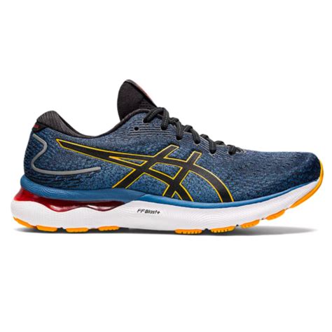 Asics Mens Gel Nimbus 24 Azure Amber Lauries Shoes