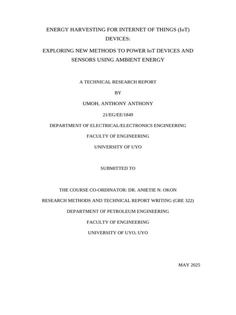 Energy Harvesting For Internet Of Things Pdf Energy Harvesting Internet Of Things