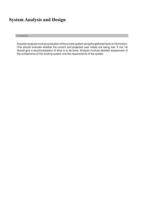 System Analysis Design And Analysis System Analysis And Design 3
