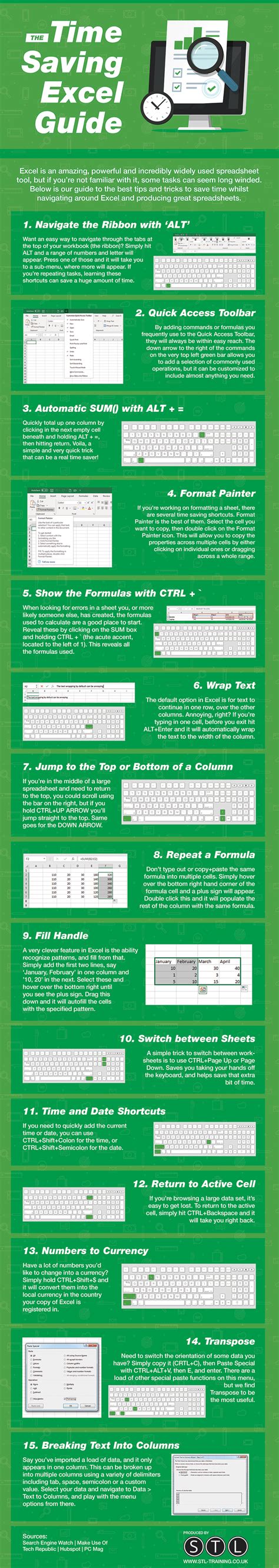 time saving excel guide