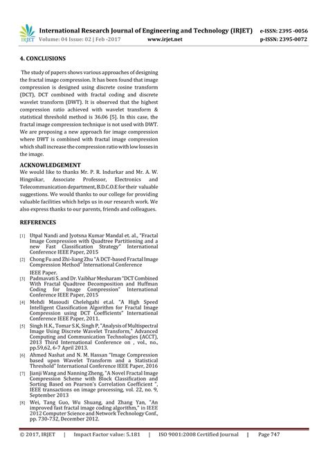 Review On Fractal Image Compression Techniques Pdf