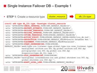Oracle Failover Database Cluster With Grid Infrastructure C PPT