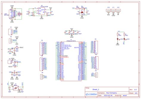 Stm32l431核心板 嘉立创eda开源硬件平台