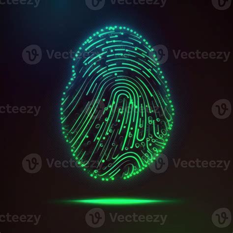 Fingerprint Security Access With Biometrics Identification Safety Internet Concept 22335335