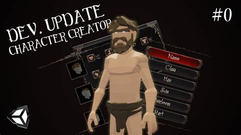 I Made A Character Creation Screen In Unity 00 Youtube