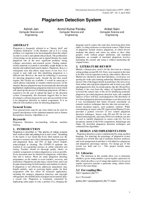 Pdf Plagiarism Detection System