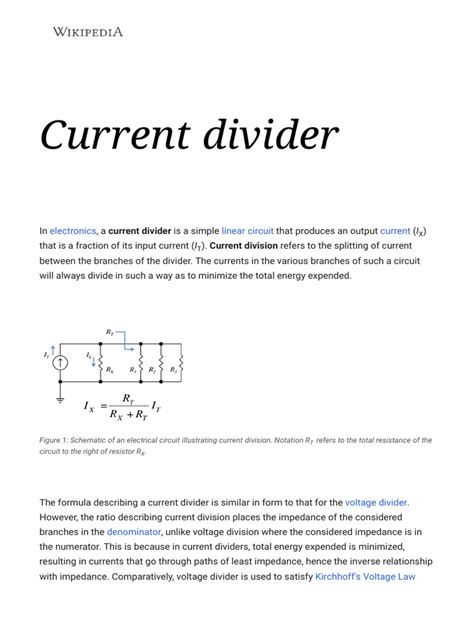 Current Divider Wikipedia Pdf