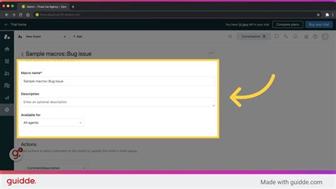 How To Create And Manage Macros In Zendesk Guidde Gallery