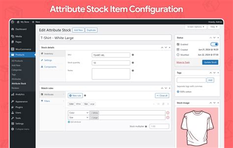 Woocommerce Attribute Stock Shared Stock And Variable Quantities By Mewzplugins