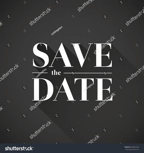 Save Date Vector Lettering Stock Vector Royalty Free 338053376 Shutterstock