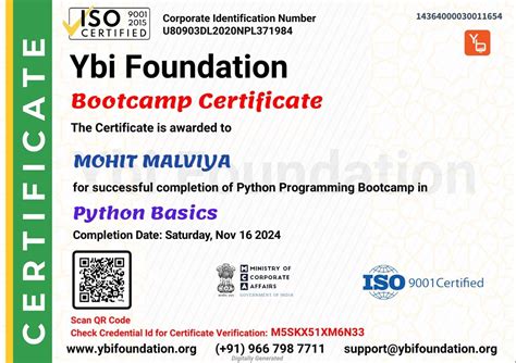 Python Programming Continuouslearning Ybifoundation Mohit Malviya