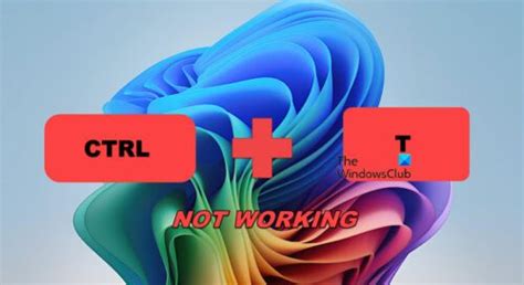 ctrl t keyboard shortcut not working on windows computer
