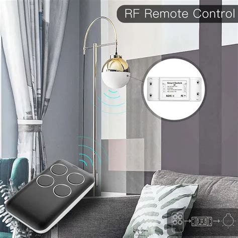 433mhz Wireless Smart Switch Rf Remote Control Receiver Wall Panel Transmitter Remote Control