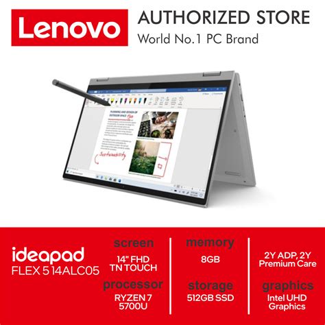 LENOVO IDEAPAD FLEX 5 RYZEN 7 5700U 8GB 512GB 14 FHD INTEGRATED TOUCH W11 OHS Lazada Indonesia