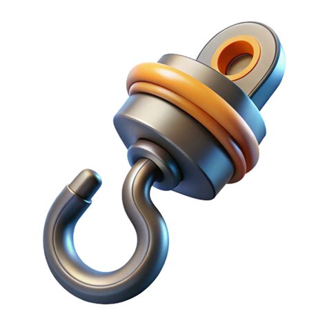 Timeless Impressionist Concept Art Style Isolated Cutout Of A High Tech Grappling Hook With