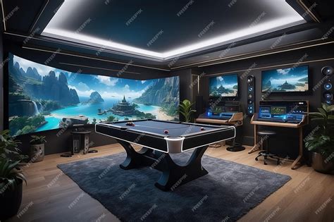 premium photo virtual reality oasis immersive gaming room with vr