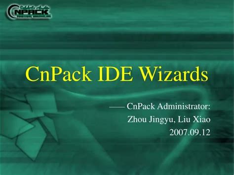 ppt cnpack ide wizards powerpoint presentation free download id