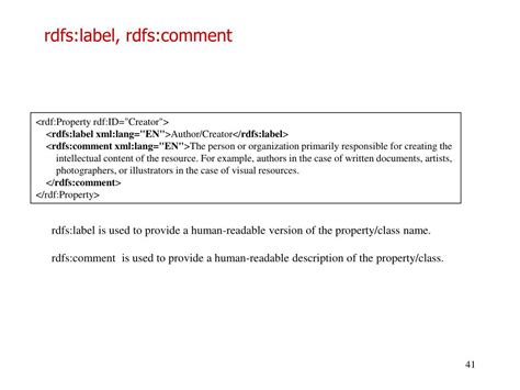 ppt rdfs resource description framework schema powerpoint