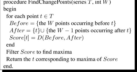 2 The Change Point Detection Algorithm Download Scientific Diagram