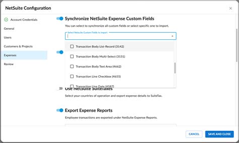 Import Custom Fields From Netsuite Emburse Professional Help Center