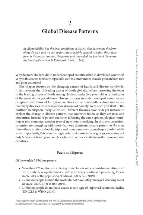 Pdf Global Disease Patterns