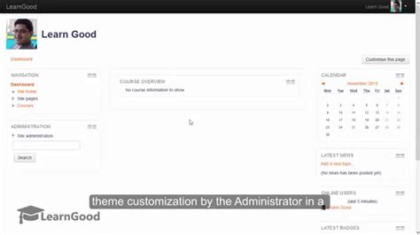 Moodle Administration Tutorial Working With Themes The Basics Youtube