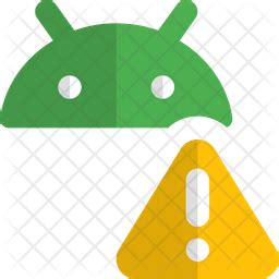 Android Warning Icon Download In Flat Style