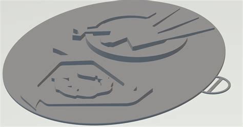 gdi and nod logos from command and conquer tiberian sun keychain 3d