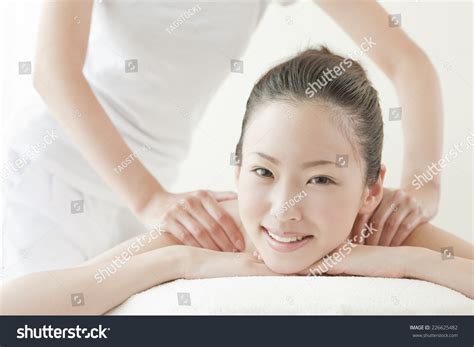 Japanese Woman Receiving Oil Massage Stock Photo Shutterstock