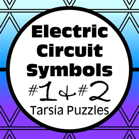 Schematic Circuit Symbols For Electrical Circuit Diagrams Tarsia Puzzles