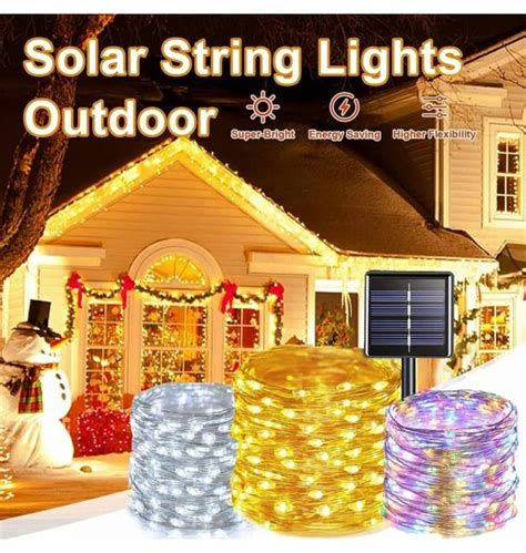 경관조명 캠핑줄조명 태양광 야외 줄 전구 카페 펜션 무드등 요정 조명 화환 50 100200 Led 스트링 티몬