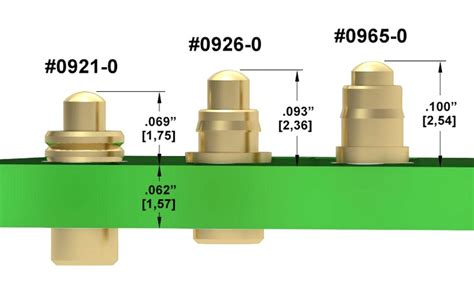 Spring Pins With Above PCB Height Profiles As Low As Mm