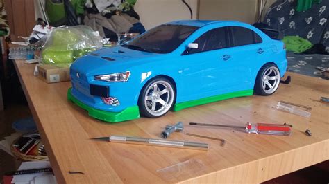 Mitsubishi EVO X Auf Tamiya TT E Rockcrawler De