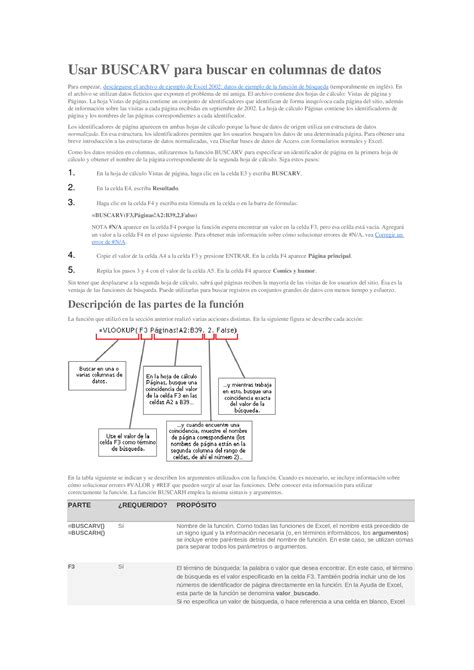 Docx Usar Buscarv Para Buscar En Columnas De Datos Dokumentips