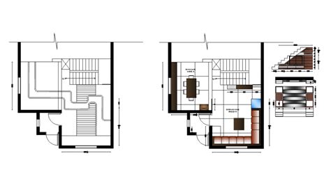 Housing Building Detail Plan Layout Autocad File