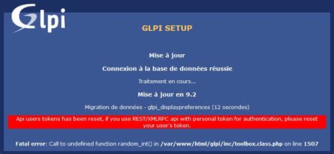 glpi 9 2 rc1 error when updating · issue 2777 · glpi project glpi