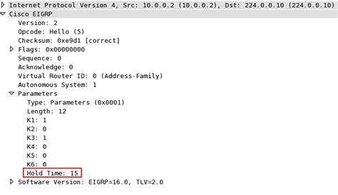 Ip Routing And Switching Eigrp Hello And Hold Timers