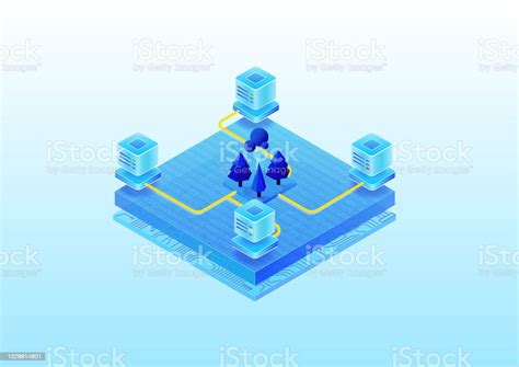 환경 친화적 인 It 데이터 센터의 개념 지속 가능한 에너지로 구동되는 서버 팜의 Isometric 3d 벡터 일러스트레이션 데이터 센터에 대한 스톡 벡터 아트 및 기타