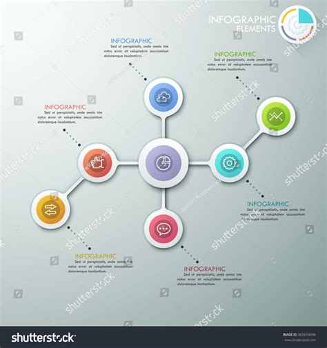 Modern Flowchart Mindmap Infographics Template Paper Vector Có Sẵn Miễn Phí Bản Quyền