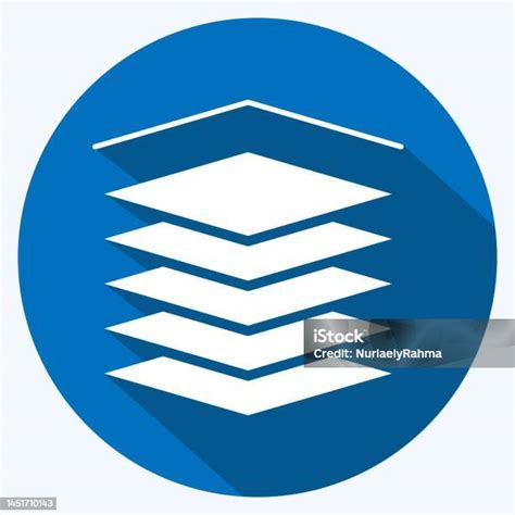 아이콘 다층 기계 학습 기호와 관련이 있습니다 긴 그림자 스타일 심플한 디자인 편집 가능 간단한 그림입니다 간단한 벡터 아이콘 감정에 대한 스톡 벡터 아트 및 기타 이미지