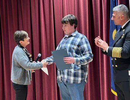 Salem Mayor Julie Hoy And Fire Chief David Gerboth Honor Liam Bell 16